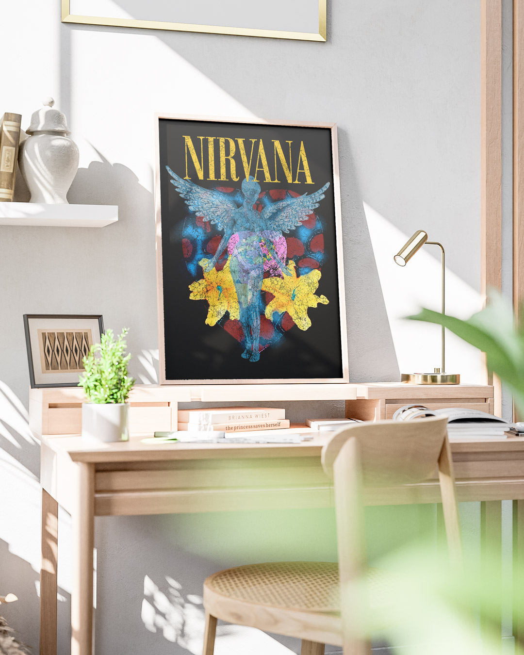 Poster Retrato Poster Nirvana Heart em Mind The Gap Company