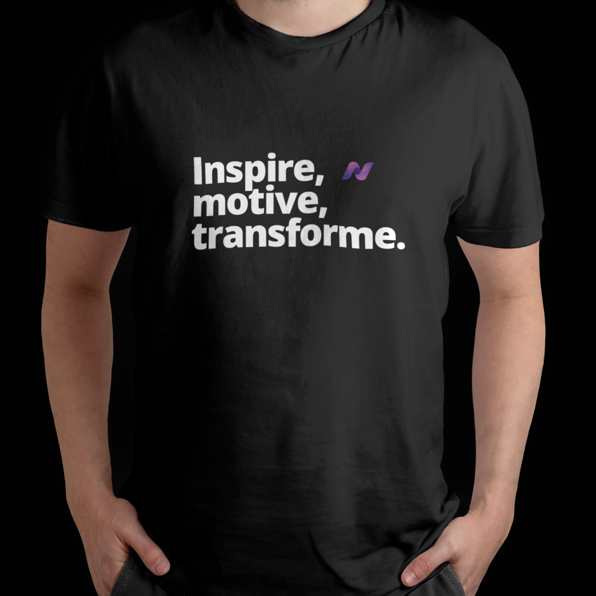 T-SHIRT PRIME CAMISETA INSPIRE, MOTIVE, TRANSFORME! R$75,00 em
