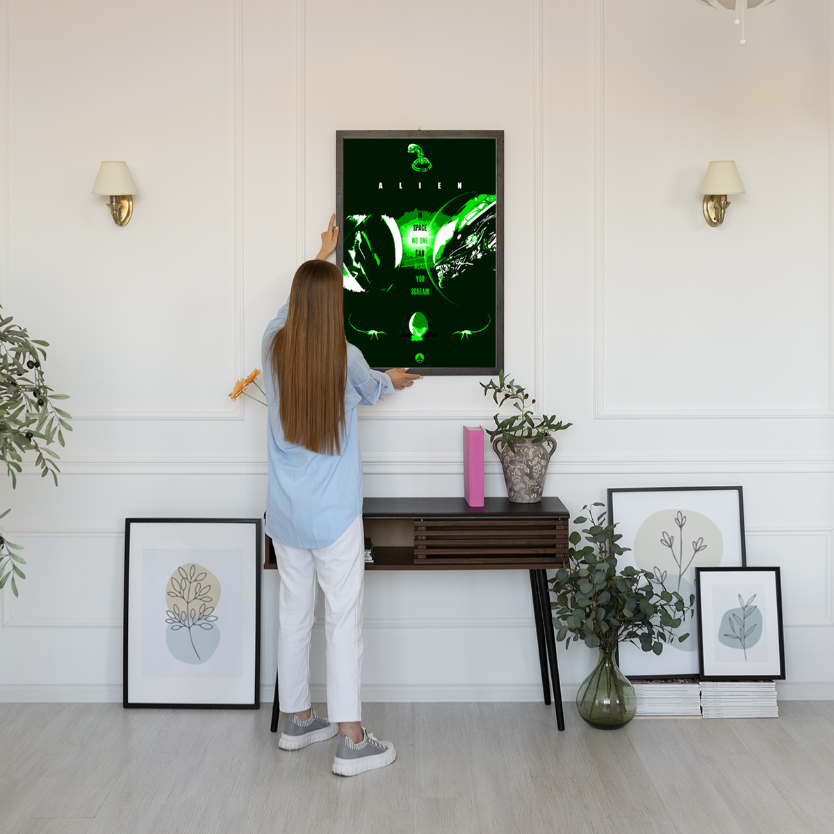 Poster Retrato Poster Alien - In space no one can hear you scream em ...