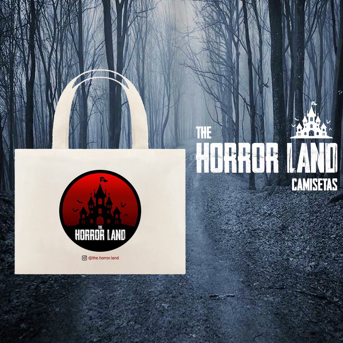 ECO BAG GRANDE EcoBag Grande - The Horror Land Logo - Sacola Retornável R$35,49 em The Horror Land