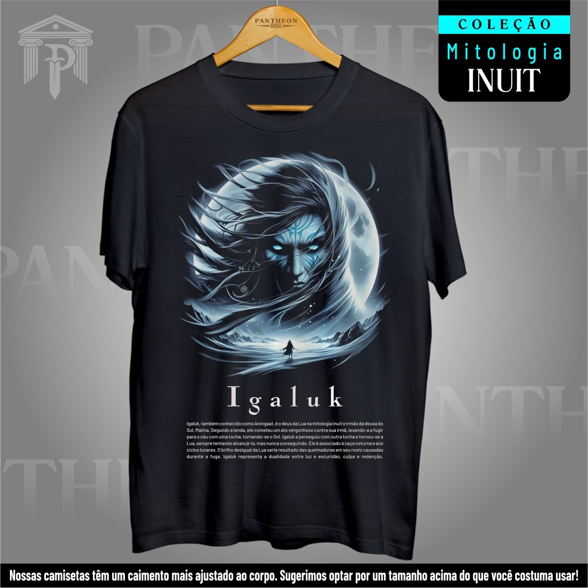 T-Shirt Quality Camiseta Unissex - Deus Igaluk (Mitologia Inuit) em ...