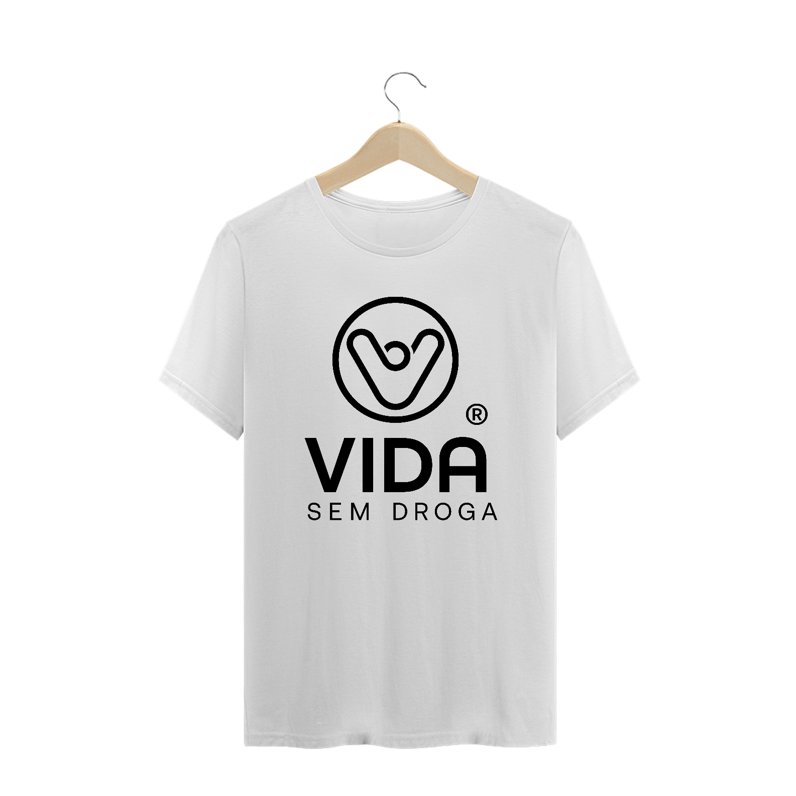 T-Shirt Plus Size Camiseta Plus Size - Vida Sem Droga - Branca R$79,90 ...