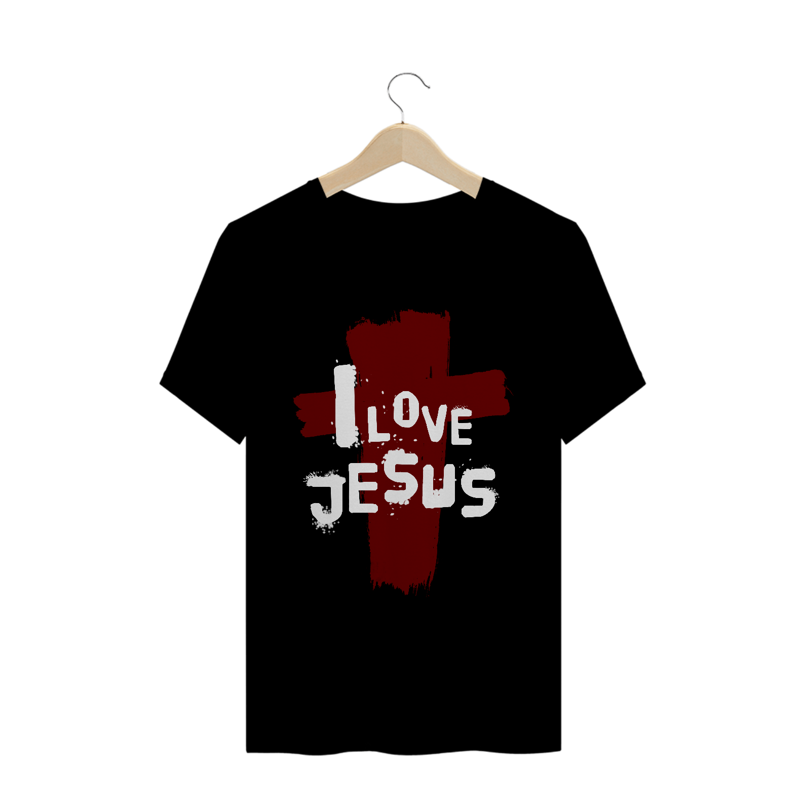 T-SHIRT PRIME I Love Jesus Preto R$65,38 em