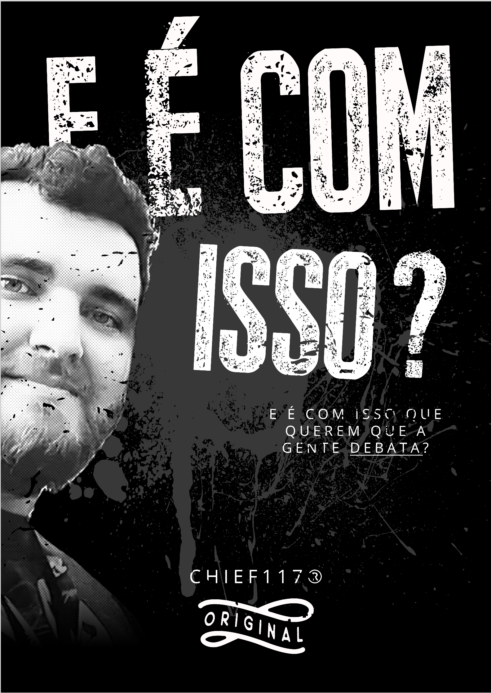 Poster Retrato Poster - E é com isso em Shop Chief 117®