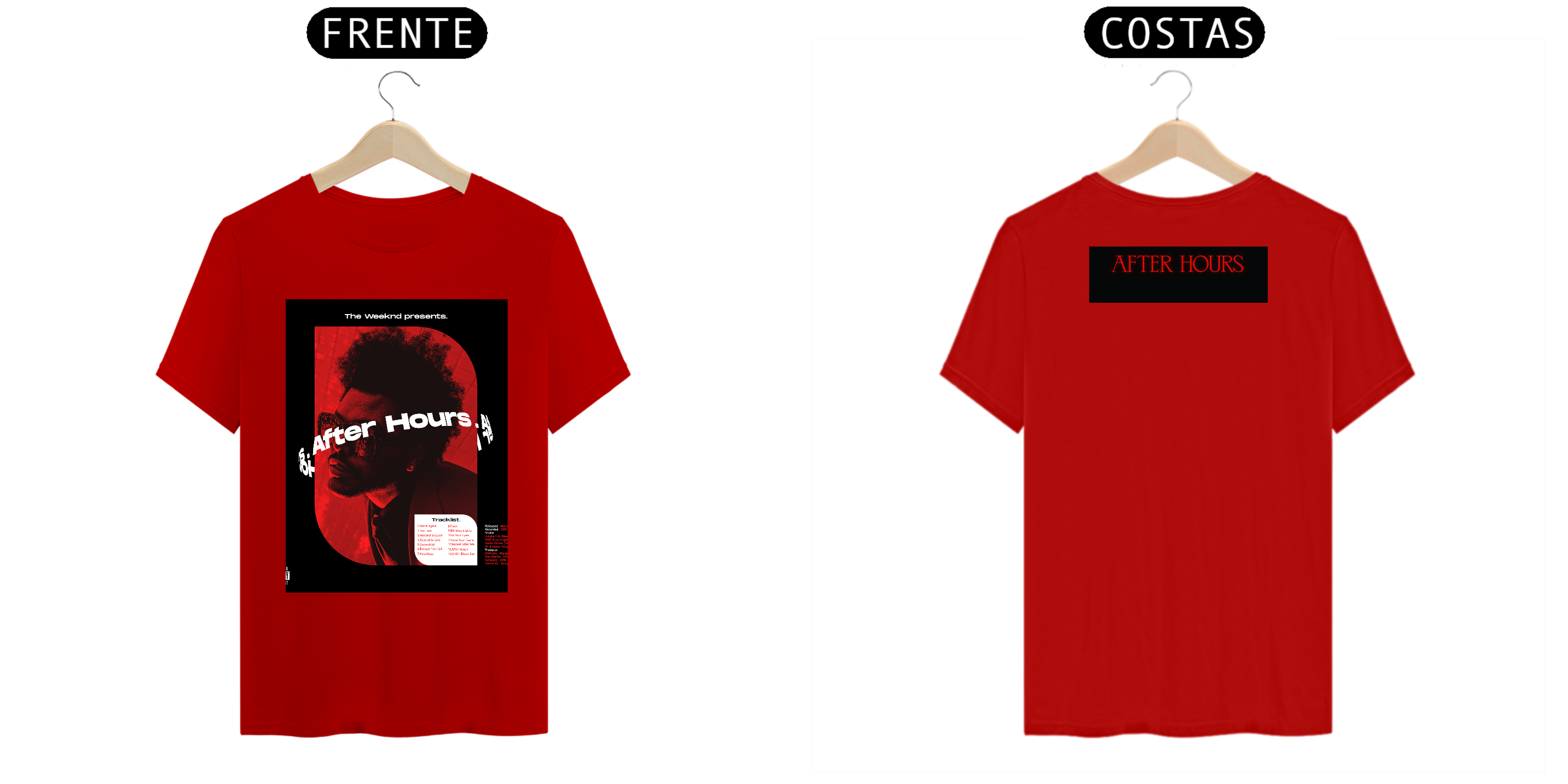 T-Shirt Classic Camisa The weeknd em