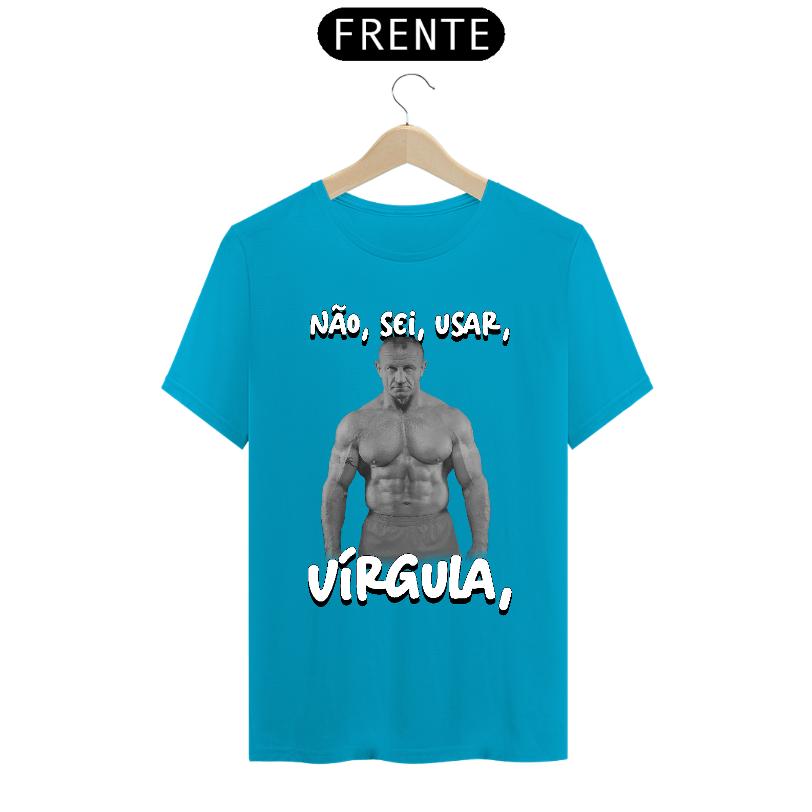 T-Shirt Classic Camisa Não sei usar vírgula em