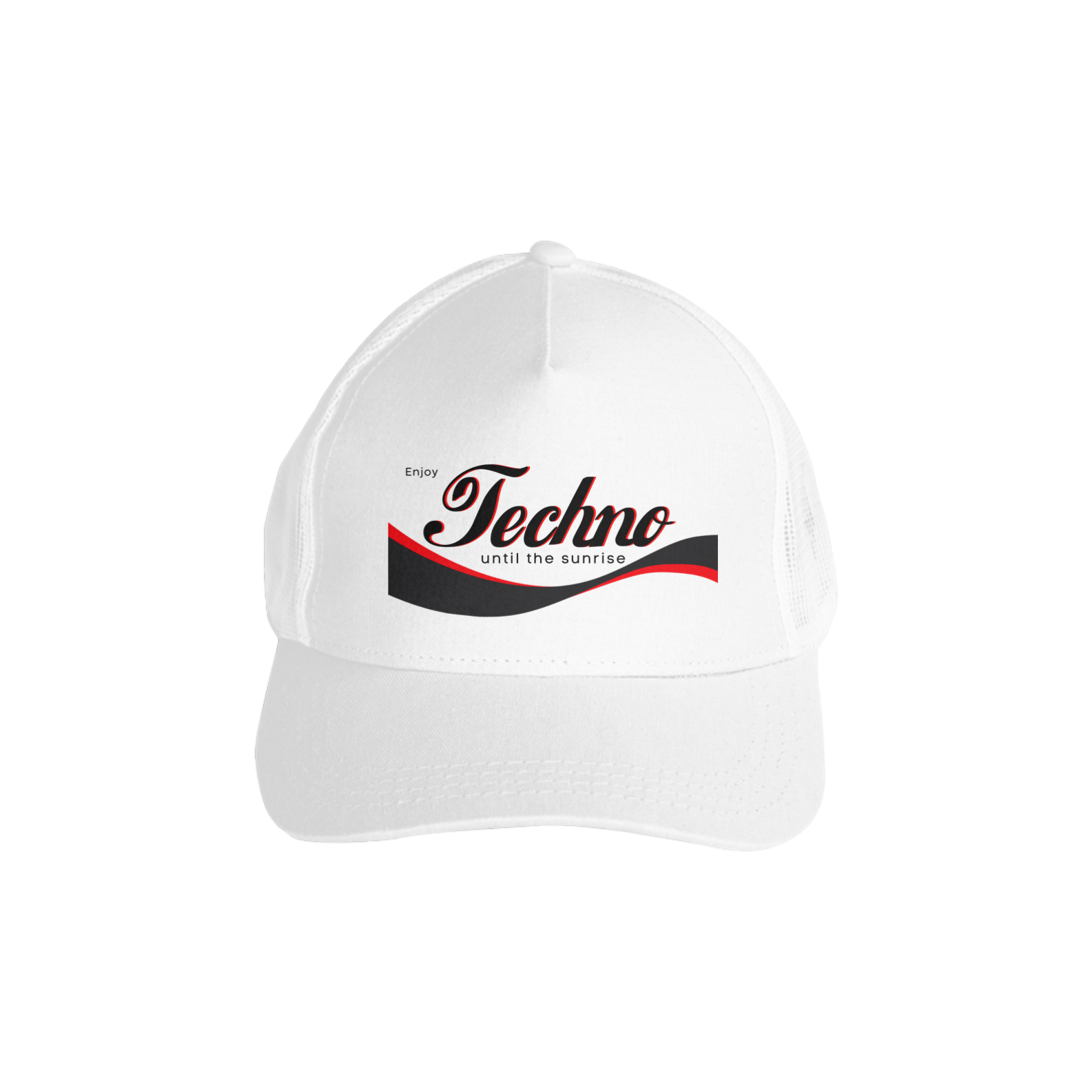 BONÉ AMERICANO COM TELA TECHNO CAP R$59,99 em