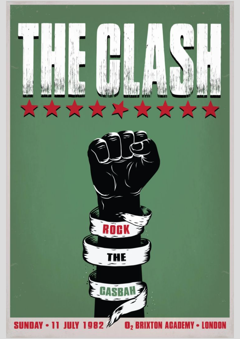 Poster Retrato Poster Show The Clash em