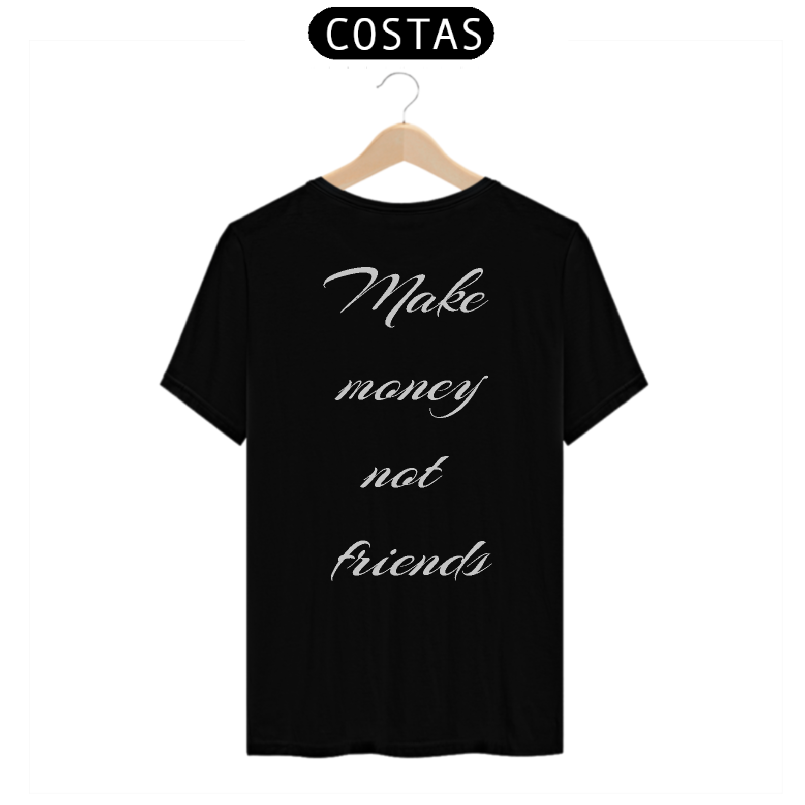 T-Shirt Classic Make money not friends R$80,63 em