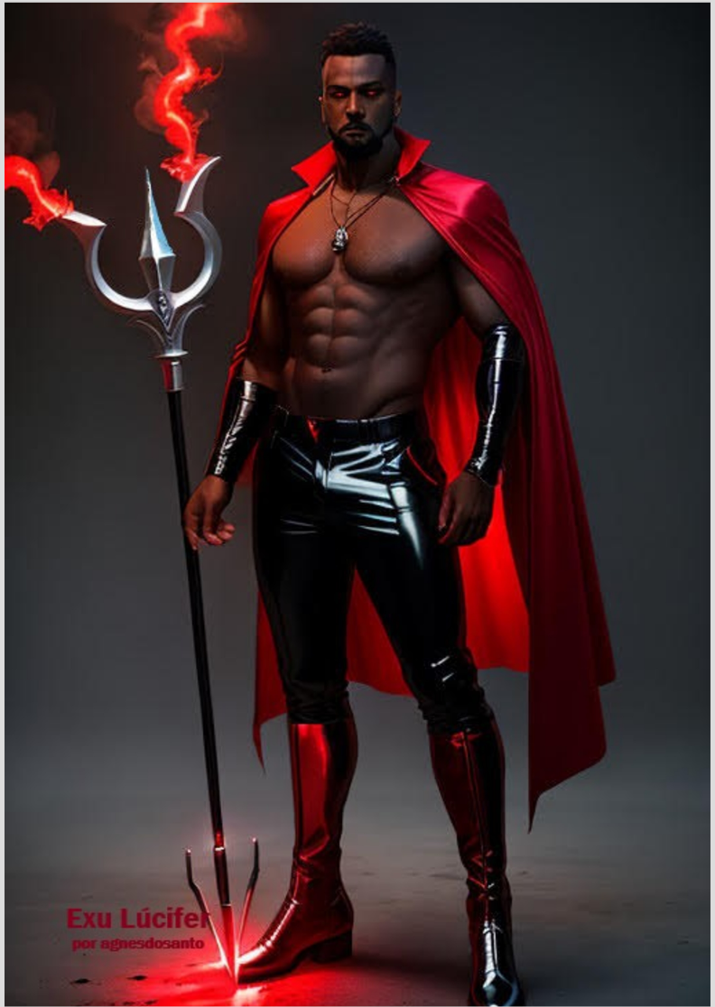 Poster Retrato exu lúcifer em