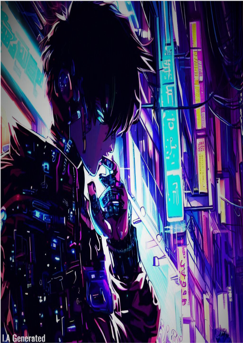 Poster Retrato Poster Retrato Cyberpunk Zero em