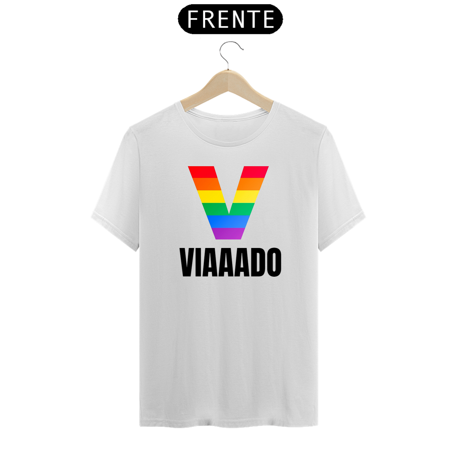 T-Shirt Classic Camiseta básica viado branca em Orgulho Masculino