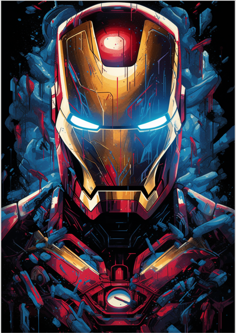 Poster Retrato Pôster Homem de Ferro em