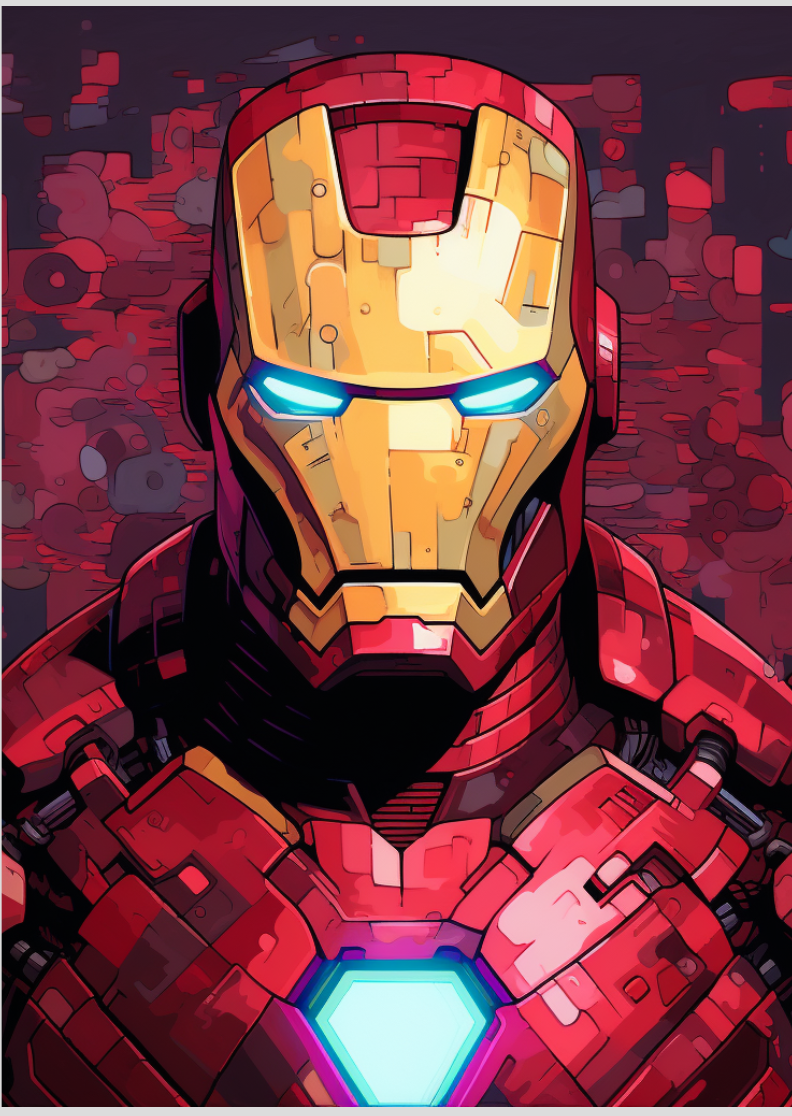 Poster Retrato Pôster Homem de Ferro em