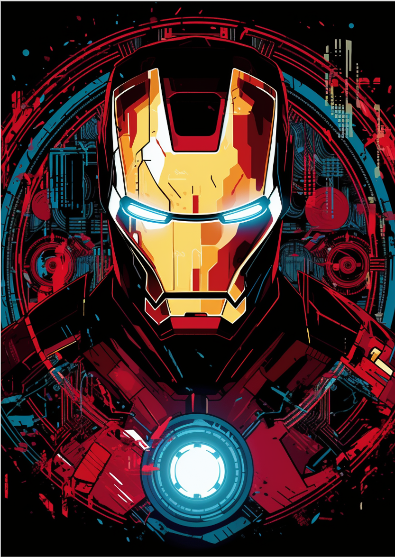 Poster Retrato Pôster Homem de Ferro em