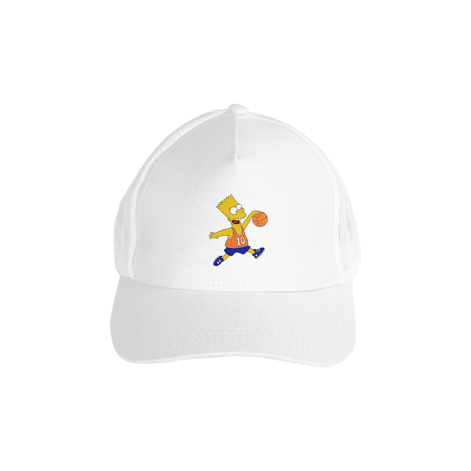 BONÉ AMERICANO COM TELA Boné - Bart Simpson Basketball R$59,90 em Geek ...