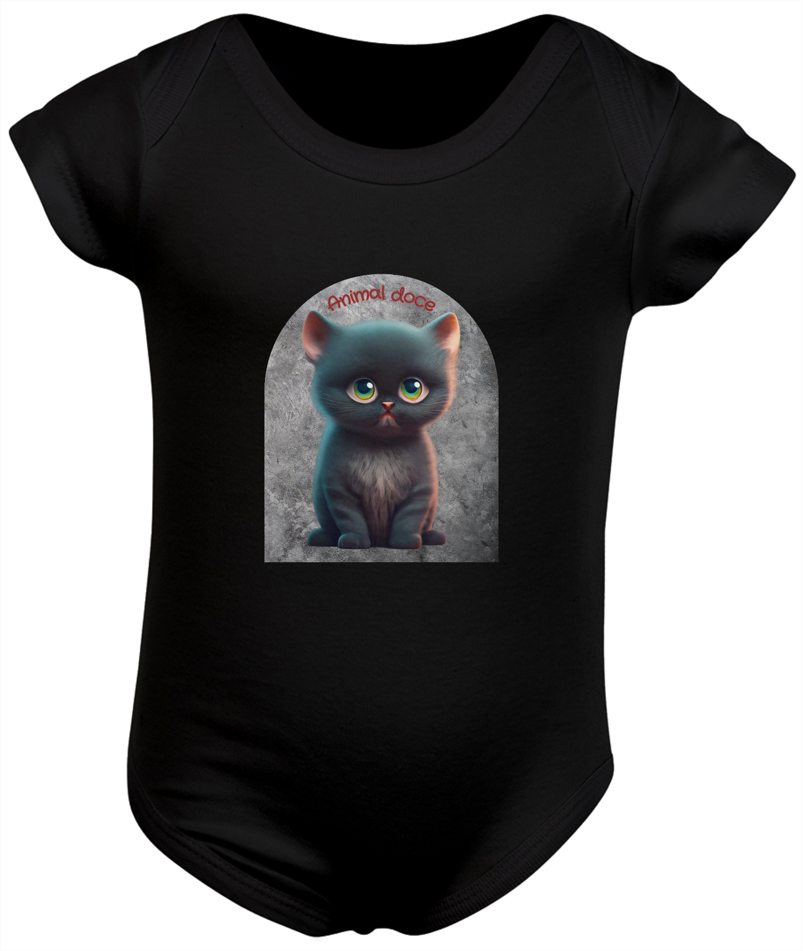 Body Infantil BADY INFANTIL, CUTE BLACK CAT R$80,19 em ANIMAL DOCE