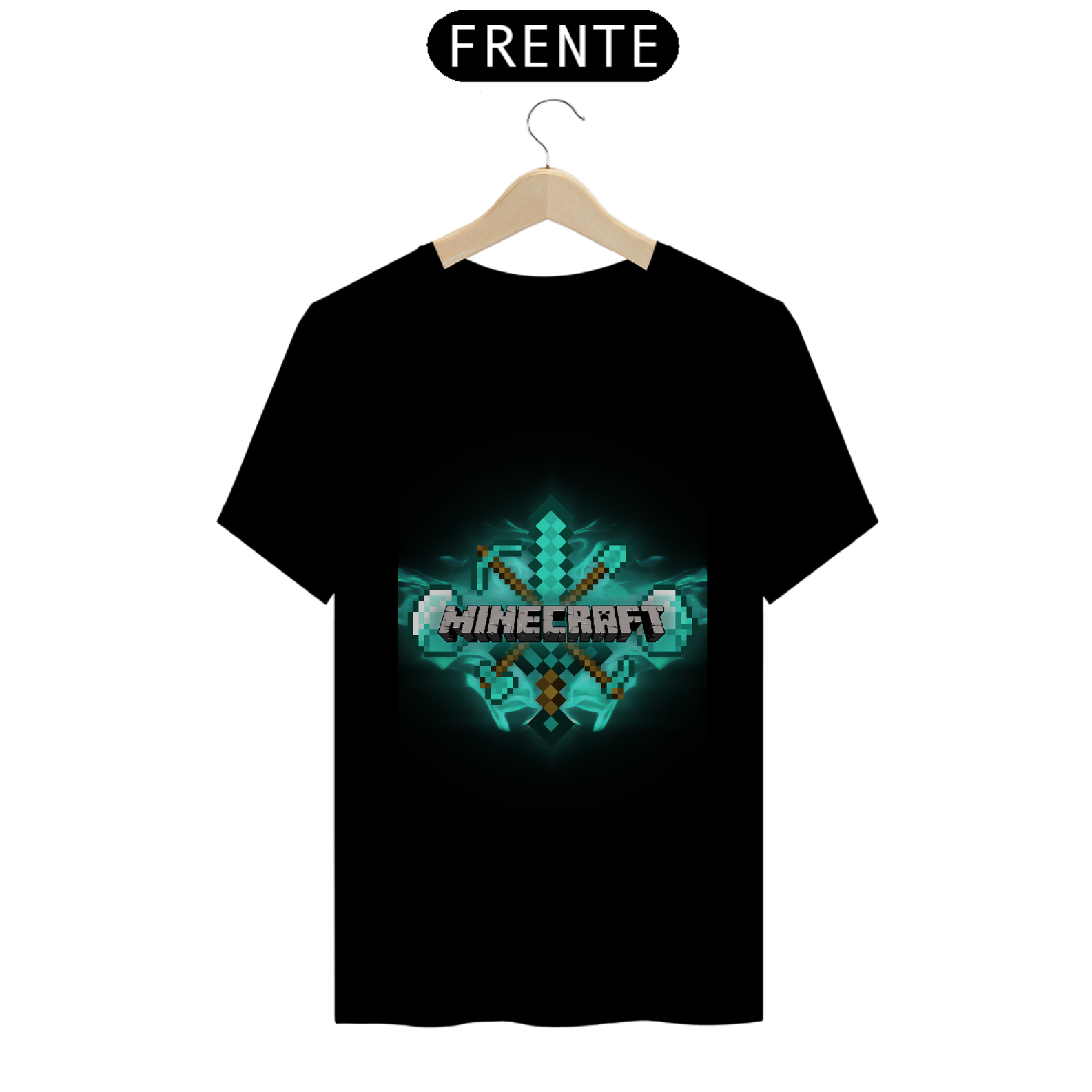 T-Shirt Classic Camiseta Logo Minecraft em