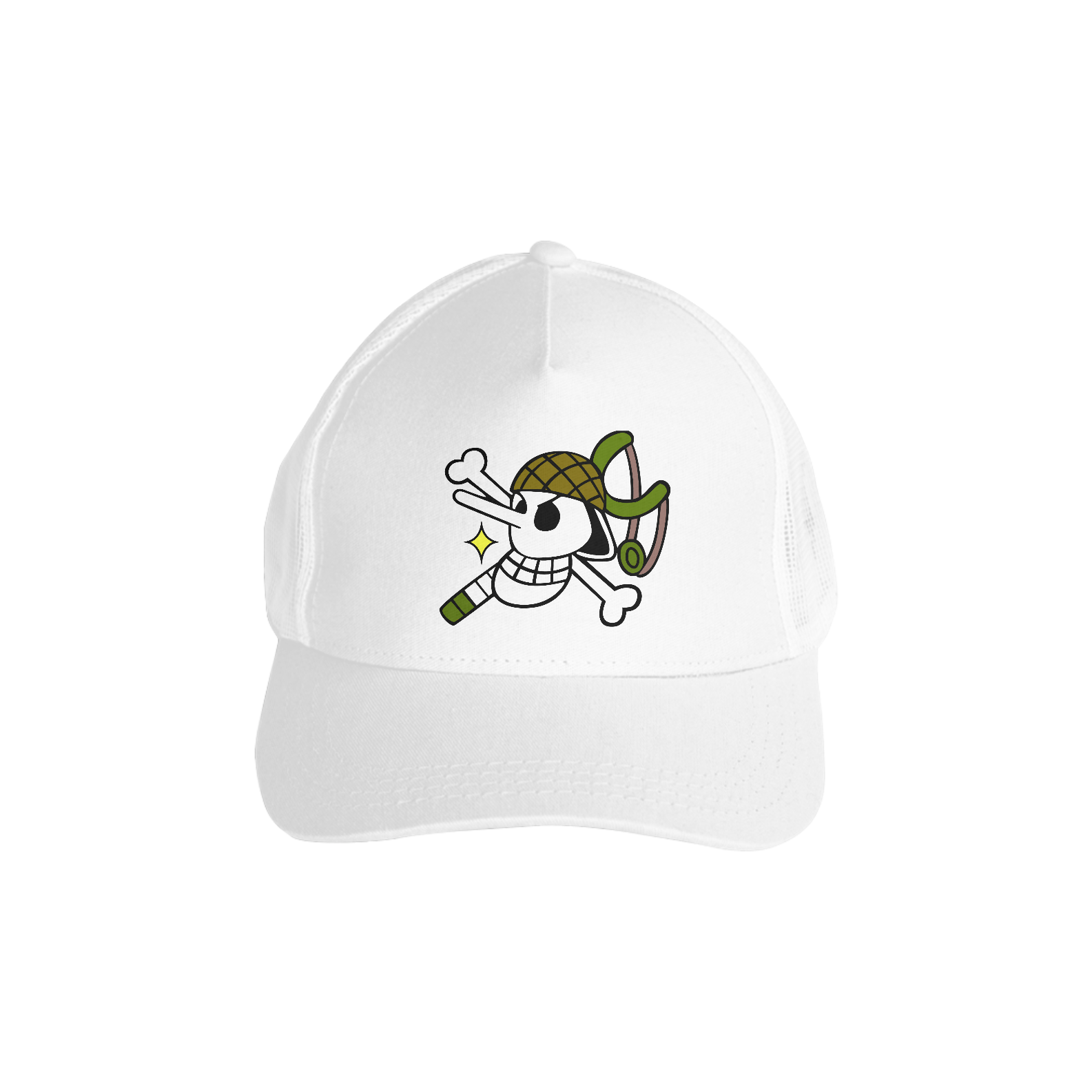 Boné Americano com Tela BONÉ AMERICANO - one piece usopp R$45,39 em