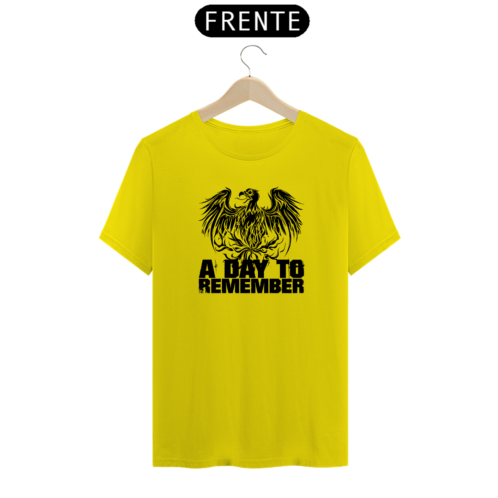 T-Shirt Quality Camiseta ADTR A Day To Remember Bird Logo Escuro em ...