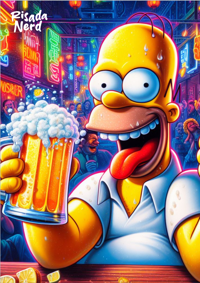 Poster Retrato PÔSTER HOMER NO BAR em Risada Nerd
