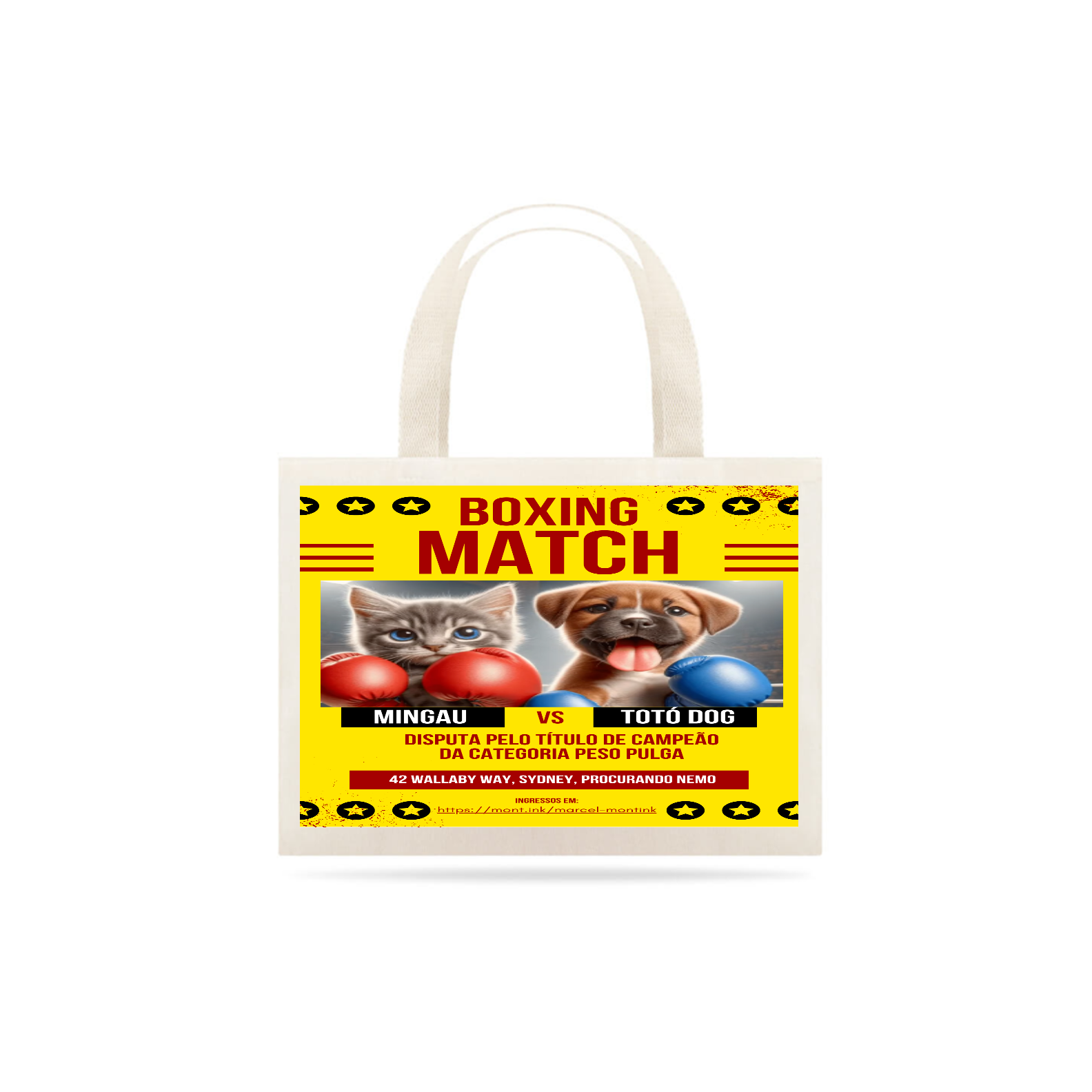 ECO BAG GRANDE Eco-Bag Grande - Boxe GatoXCão Peso Pulga R$48,60 em ...