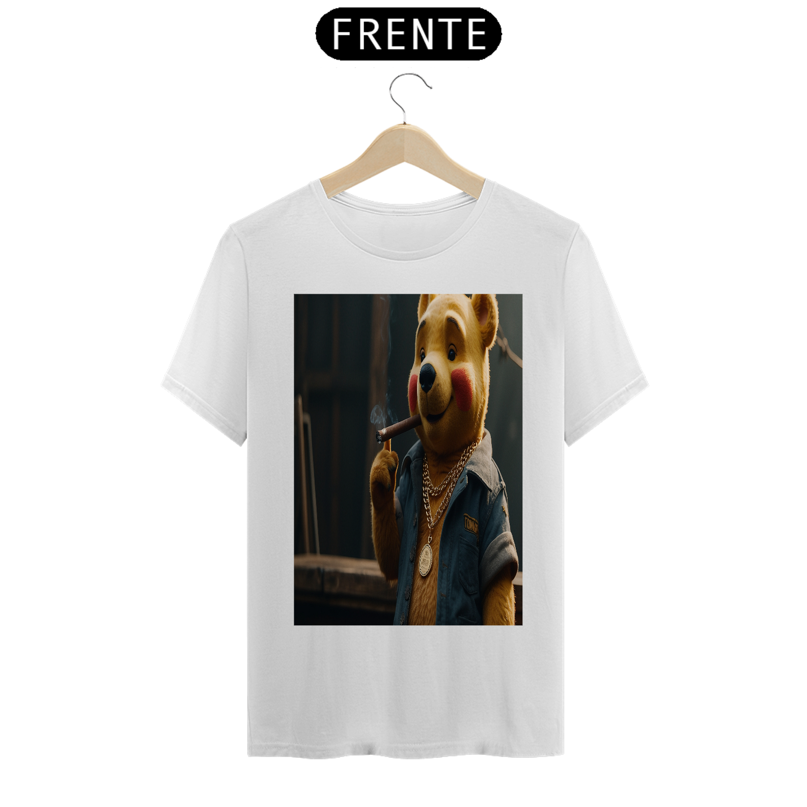 T-Shirt Classic ursinho pooh gangster em