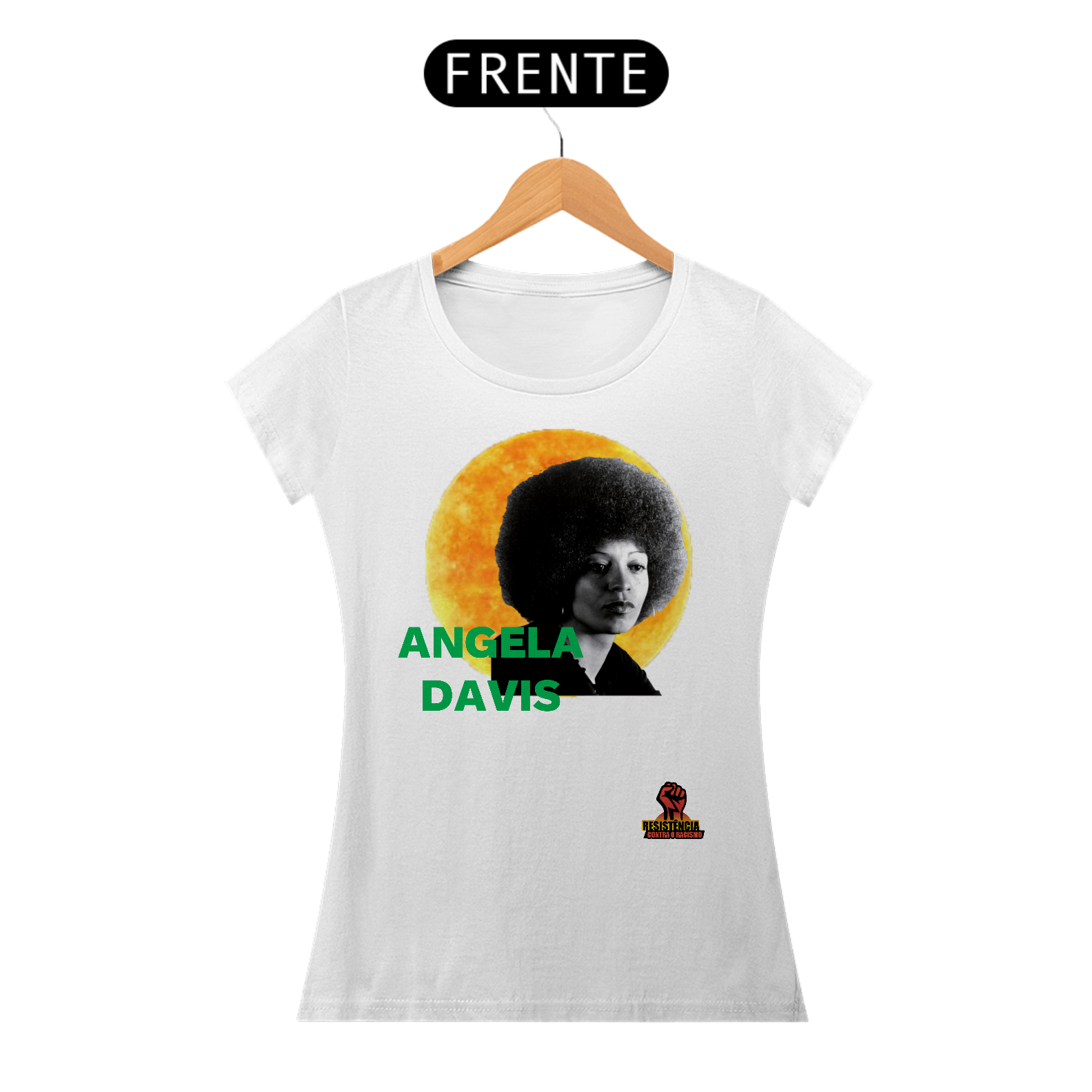 Baby Long Quality Camisa feminina Angela Davis R$87,23 em Loja ...