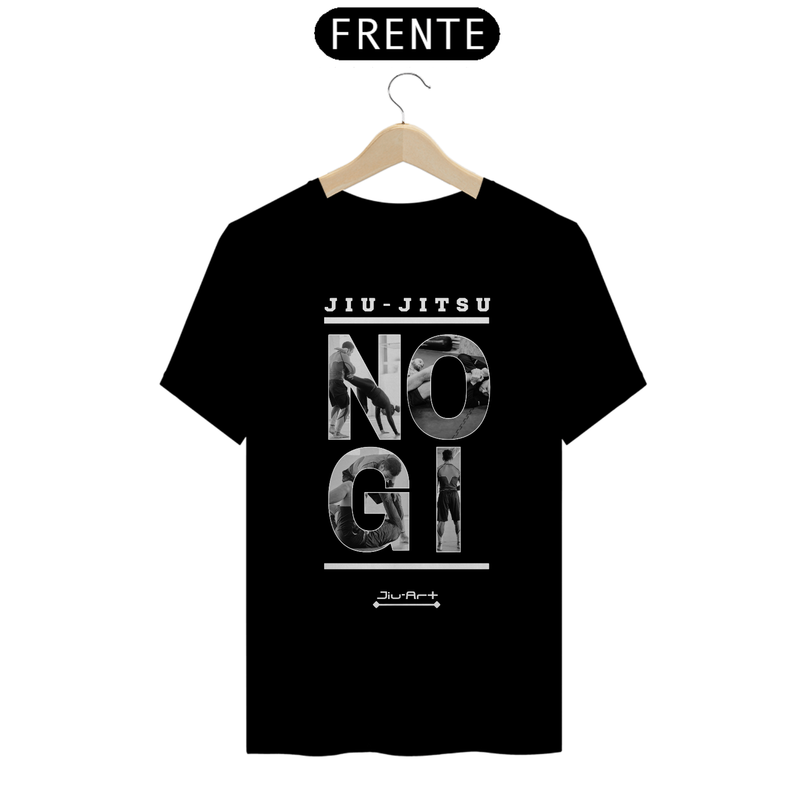 T-Shirt Quality Camisa Jiu-Art NoGi (Letra branca) R$73,00 em Jiu-Art