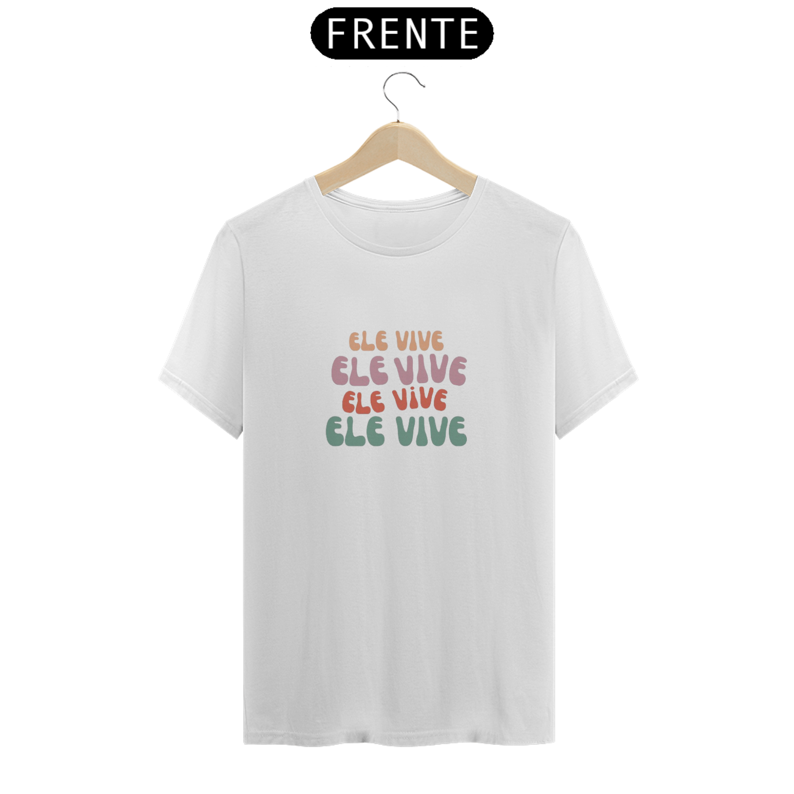 T-Shirt Classic Camisa Basic Ele Vive em