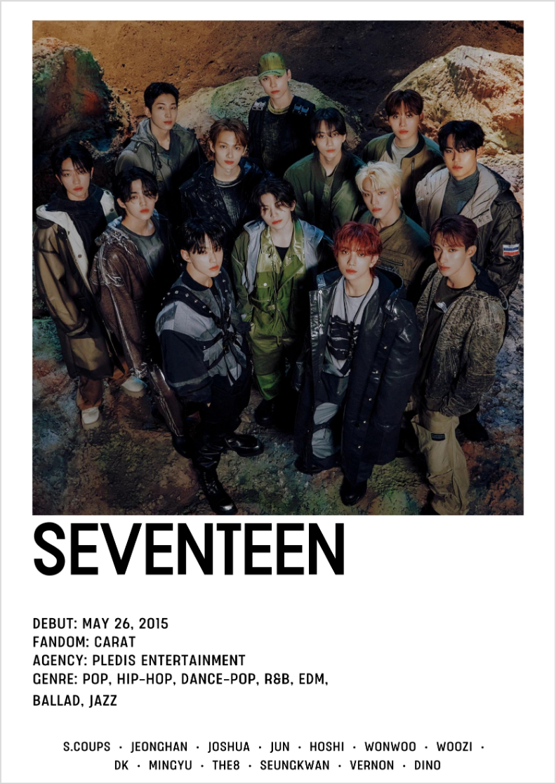 Poster Retrato POSTER SEVENTEEN em