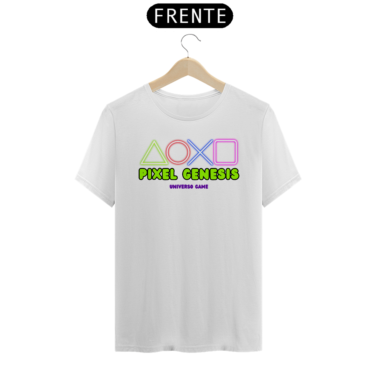 T-Shirt Prime Camiseta | Pixel Genesis - Universo Game em Fusion Brands