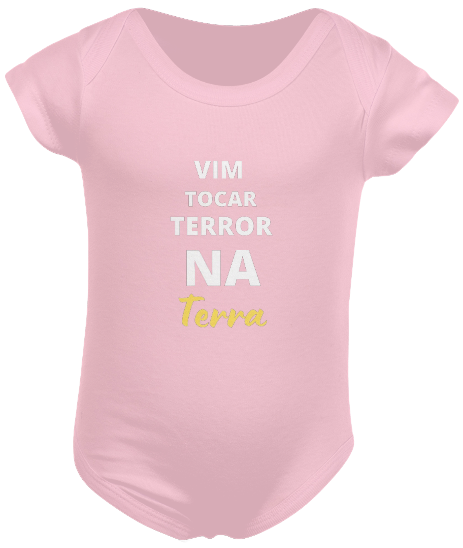 Body Infantil Baby fashion, vim tocar terror na Terra R$66,64 em ...