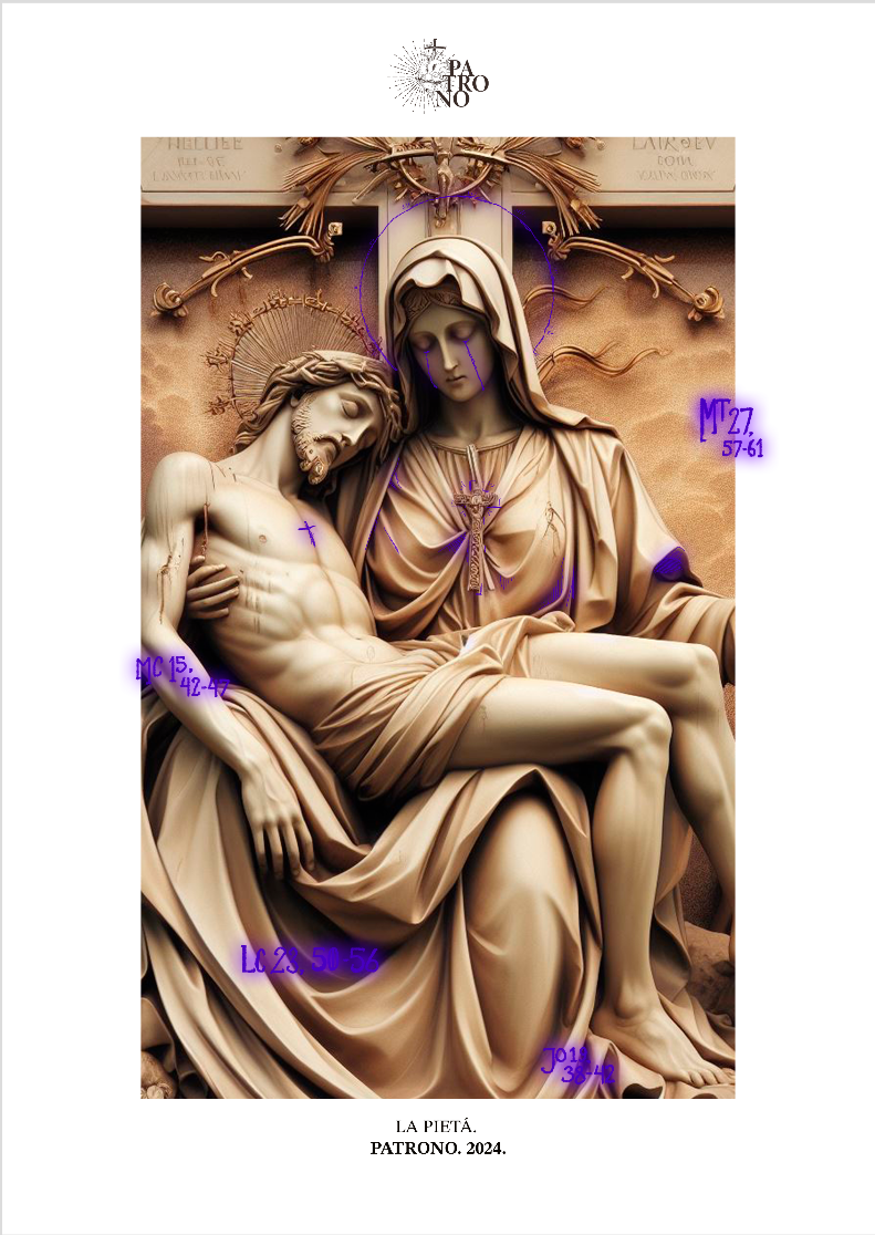 Poster Retrato Pôster La Pietá em
