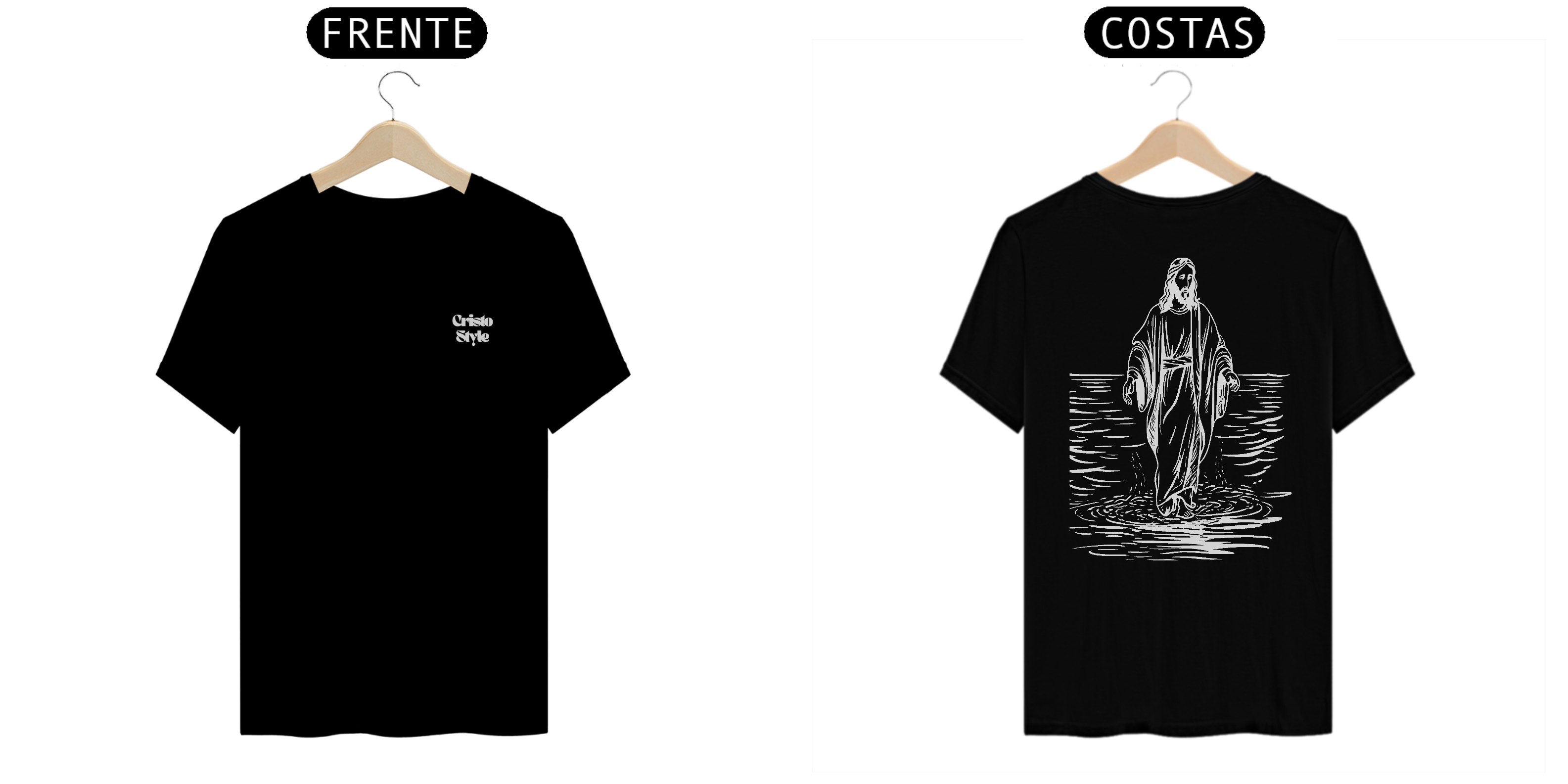 T-Shirt Prime T-Shirt Prime - Jesus andando sobre as aguas em