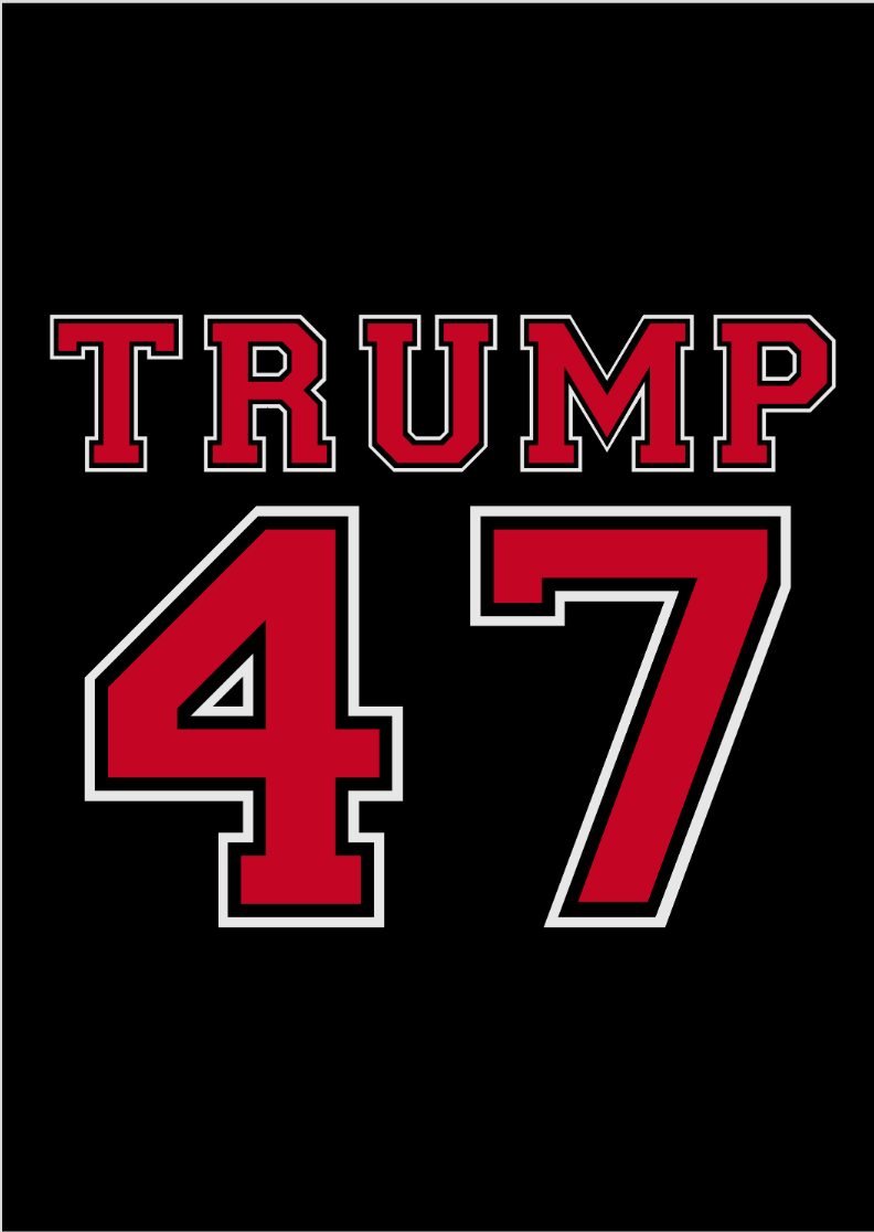 Poster Retrato Poster Retrato Trump 47 em Patriotas