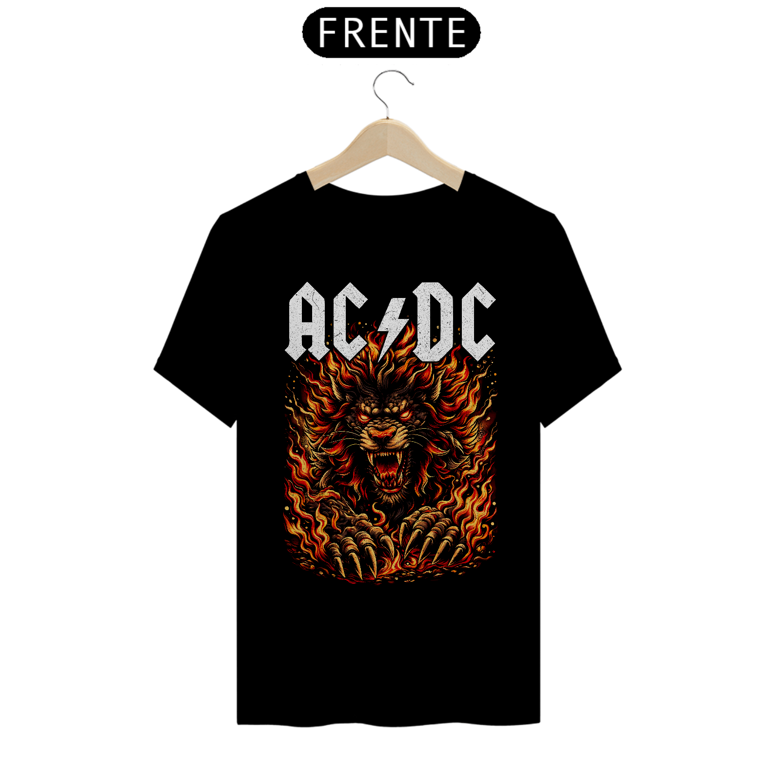 T-Shirt Classic Camiseta AC/DC | Hell Lion em HeadBanger Store