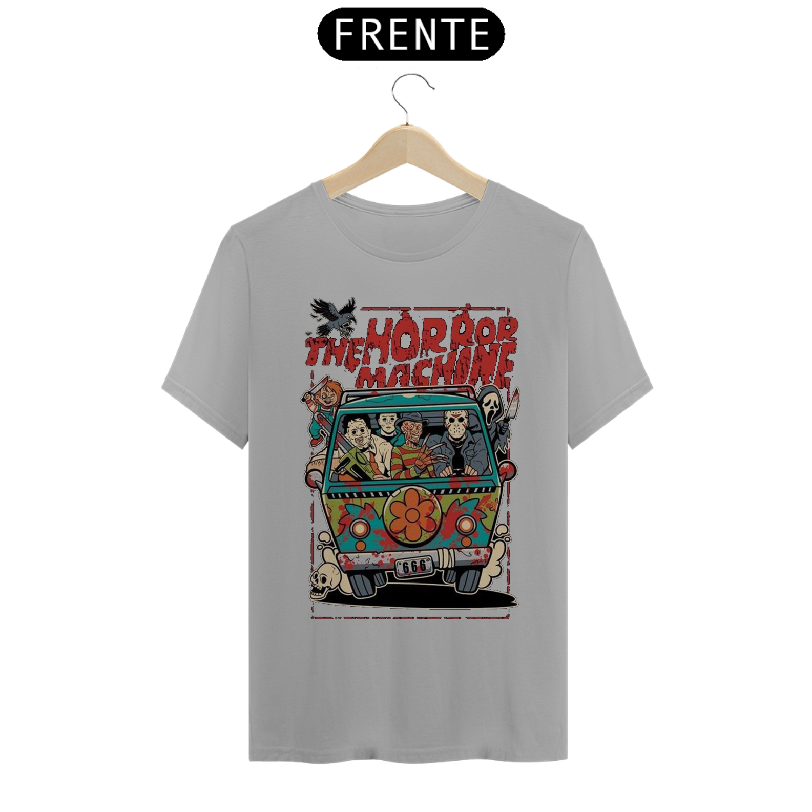 T-Shirt Classic Camiseta The horror machine em