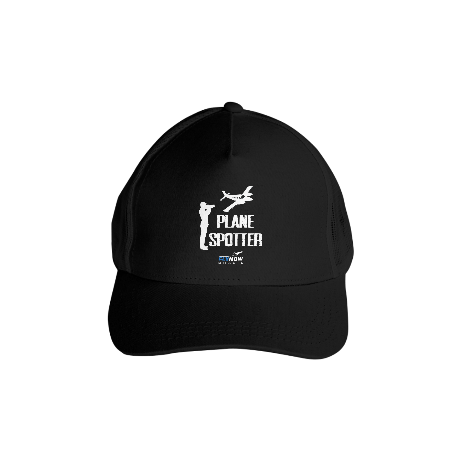 Boné Americano com Tela Boné Plane Spotter Preto R$80,30 em Fly Now Brasil