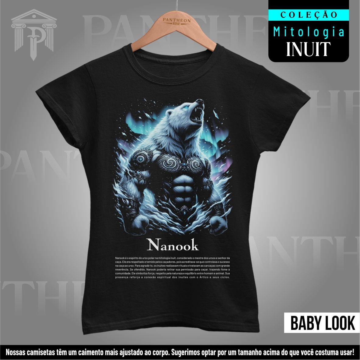 Baby Long Quality Baby Look - Deus Nanook (Mitologia Inuit) R$69,90 em ...