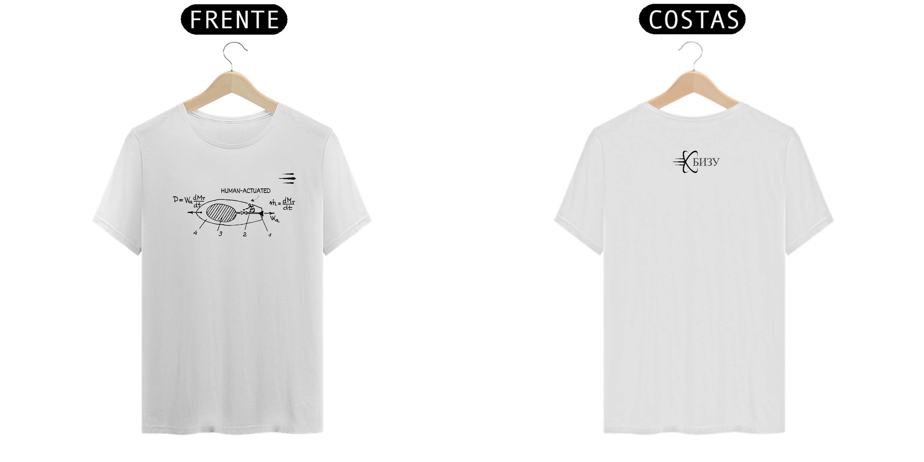 T-Shirt Quality Human-actuated Rocket em BIZU SPACE STORE