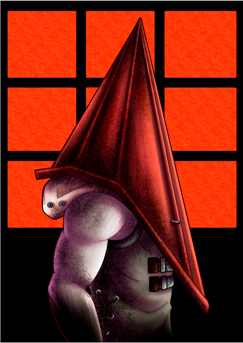 Poster Retrato Pôster Pyramid Head (diversos tamanhos) em Souvenirs da Rafa