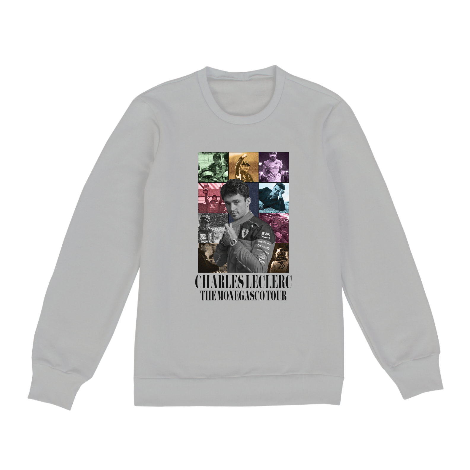 Moletom Fechado UNISSEX Charles Lec Lerc - The Monegasco Tour ( The ...