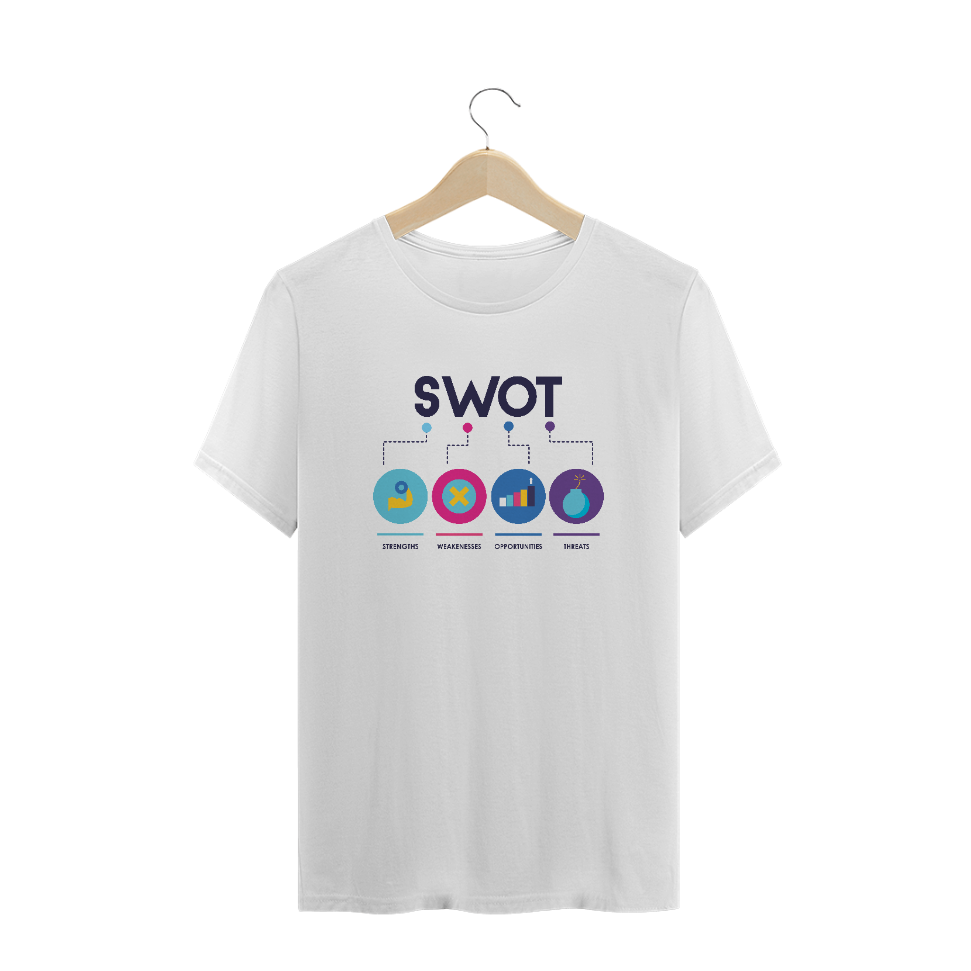T-SHIRT QUALITY T-Shirt SWOT R$48,30 em Startup Store