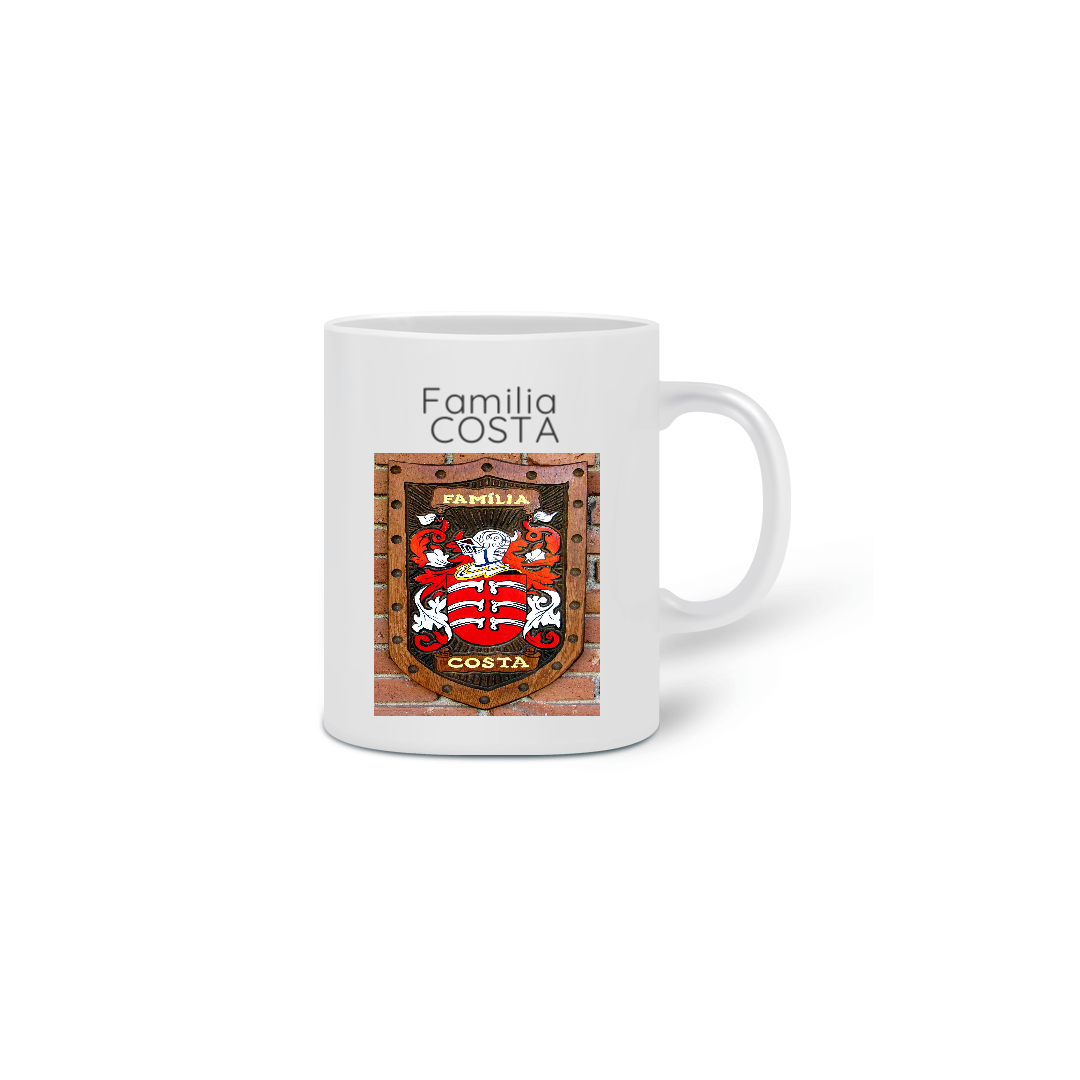 Caneca CANECA BRASÃO FAMILIA COSTA R$66,24 em