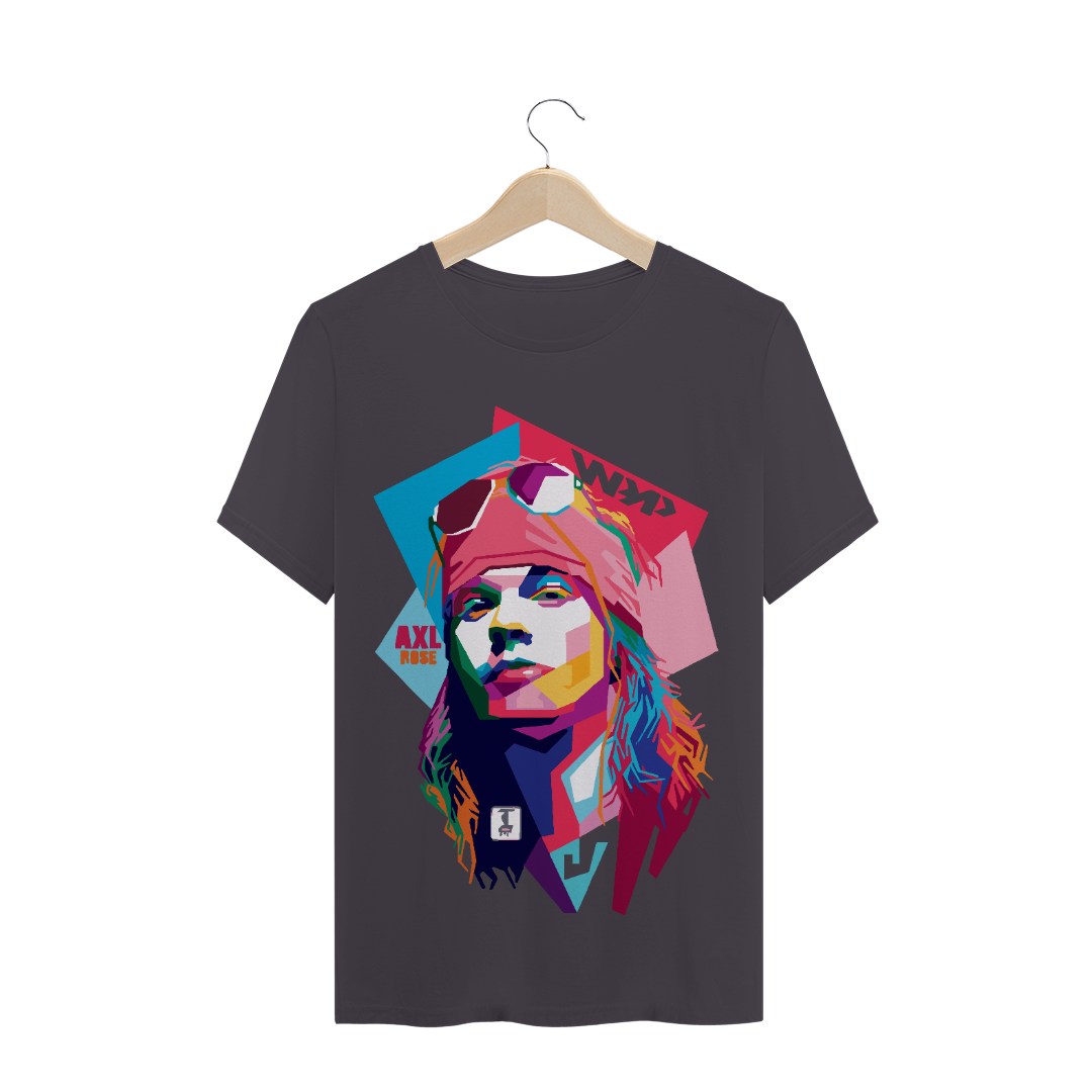 T-SHIRT ESTONADA Camiseta Colorida - Axl Rose # Guns N' Roses R$58,43 em