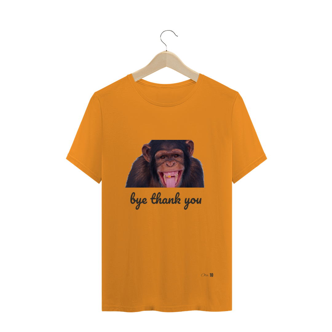 T-Shirt Quality Macaco tchau obrigado em