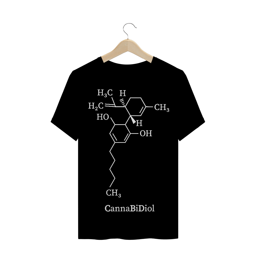T-SHIRT PRIME Série Moléculas - CBD (Branco) R$55,13 em Marofas Company