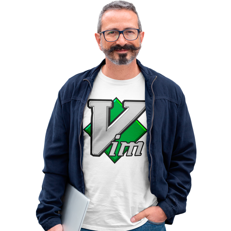 T-Shirt Quality Vim em Estilo de TI