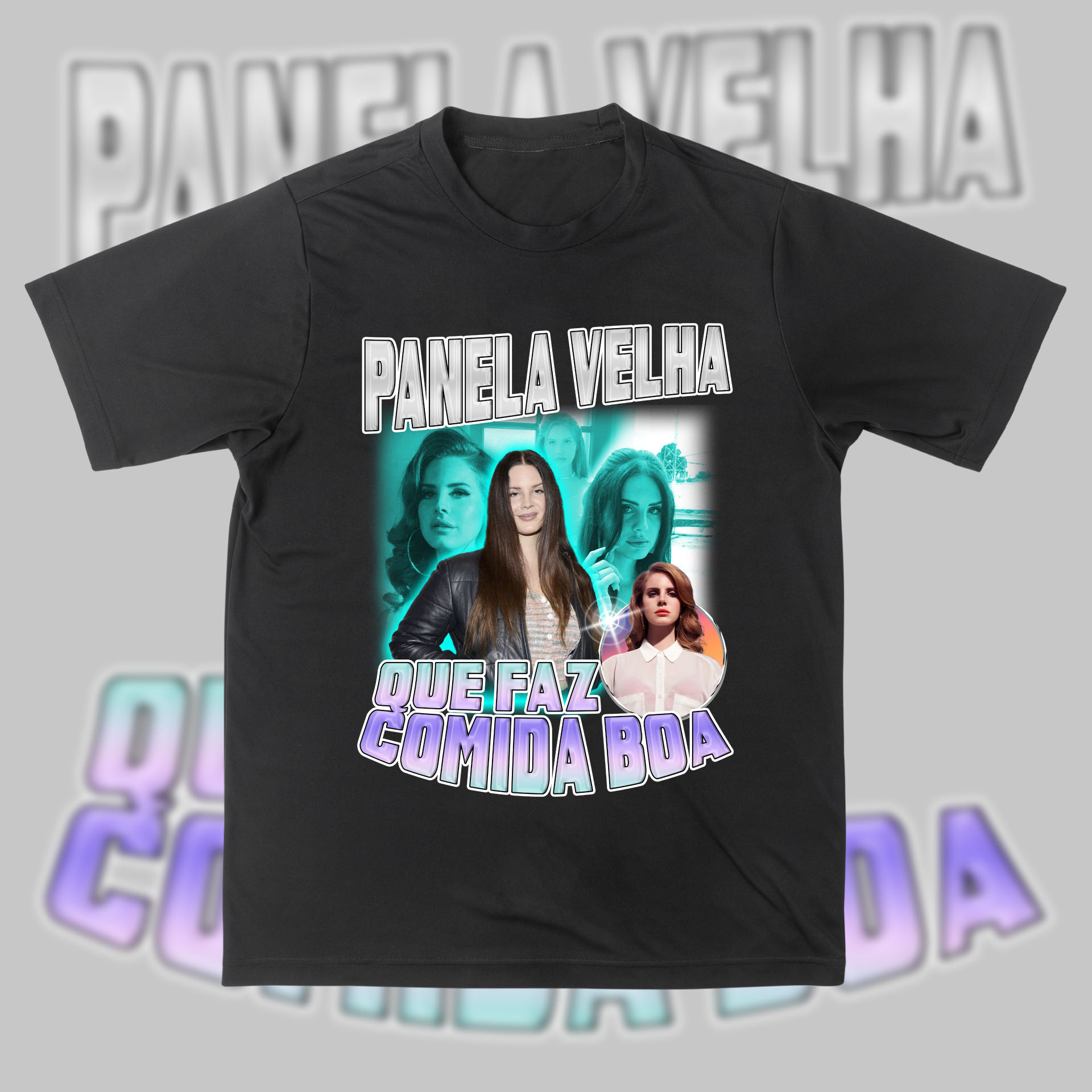T-Shirt Classic Panela velha que faz comida boa em Golden Design